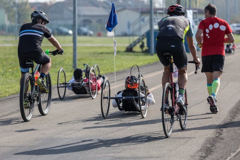 Disabled Cyclist stock photo. Image of ethnic, happy, exercise - 5132158
