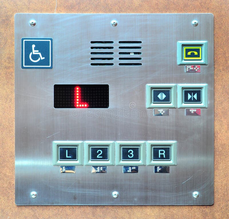 Disabled elevator buttons stock photo. Image of help - 26414998