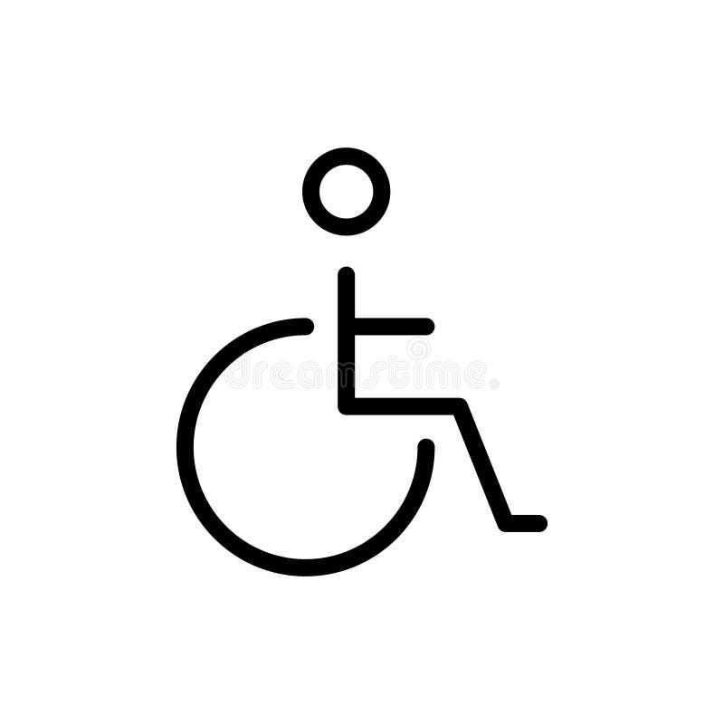 Disabled Accessibility Pictogram Icon Vector Stock Illustrations ...
