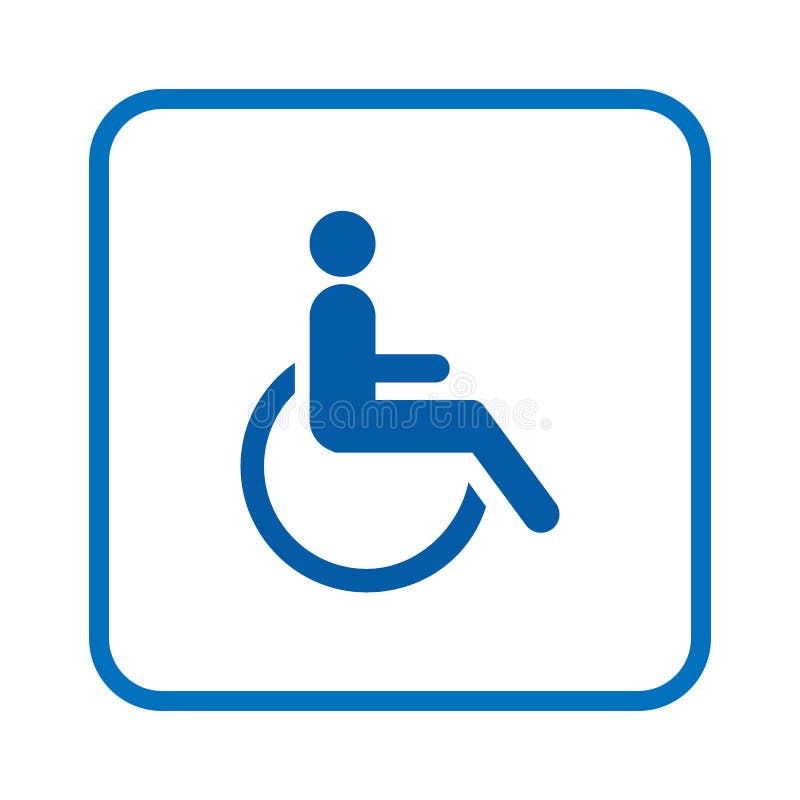 Disabled Handicap Icon. Web Icon. Stock Vector - Illustration of ...