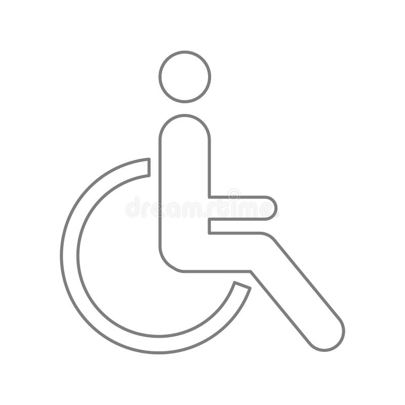 Disabled Handicap Icon. Element of Cyber Security for Mobile Concept ...