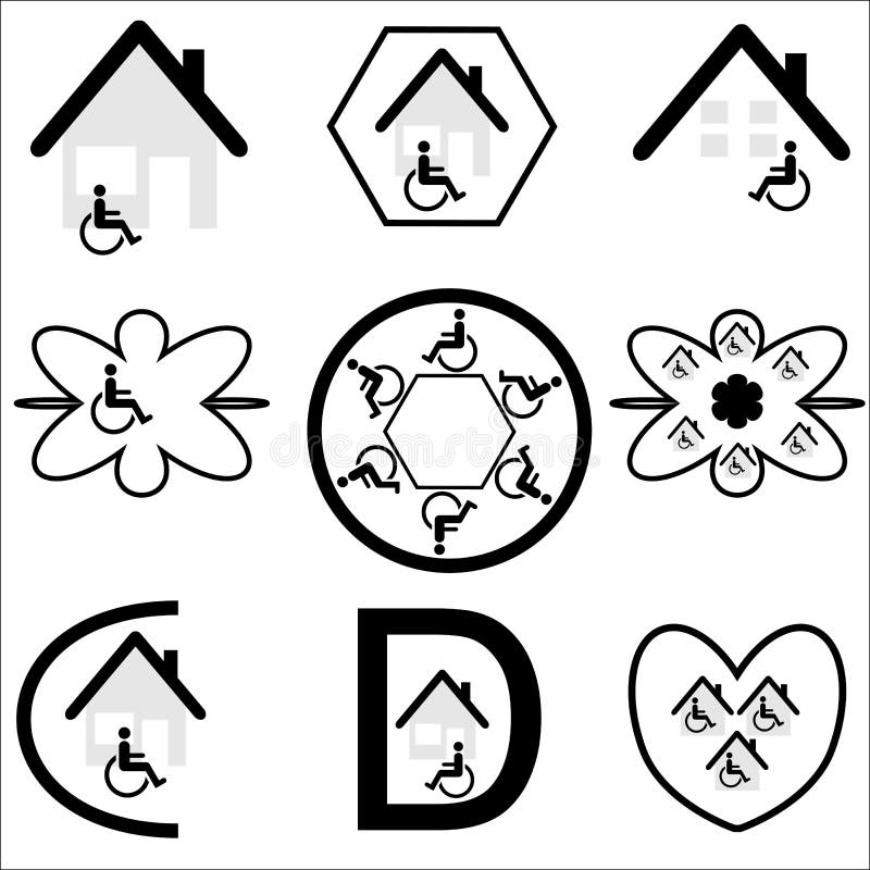 Disabled Housing Logo Set Picture. Image: 15311038