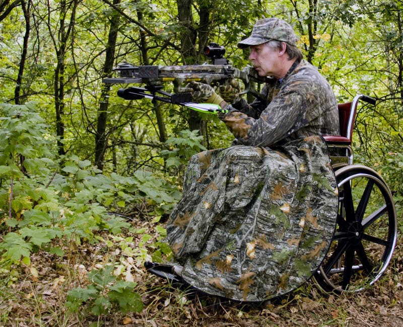 Wheelchair hunter stock photo. Image of disabled, sport - 28696766