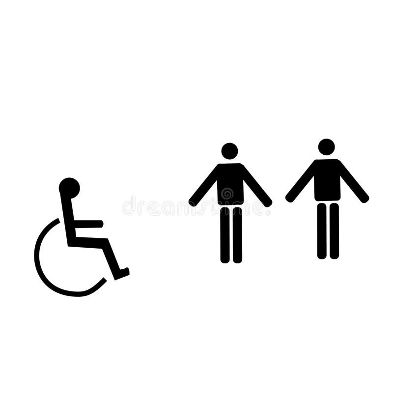 Disabled icon stock vector. Illustration of clip, disability - 295625620