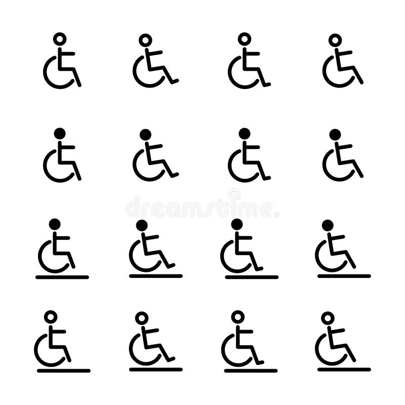 Disabled Icon Vector Design Template Basic RGB Stock Illustration ...