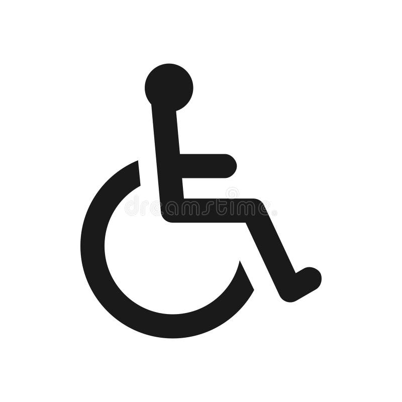 Disabled Icon Wheelchair Access Symbol Vector Stock Illustration ...