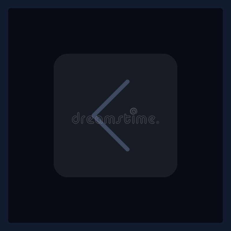 Disabled Left Arrow Button Ui Element Template Stock Vector