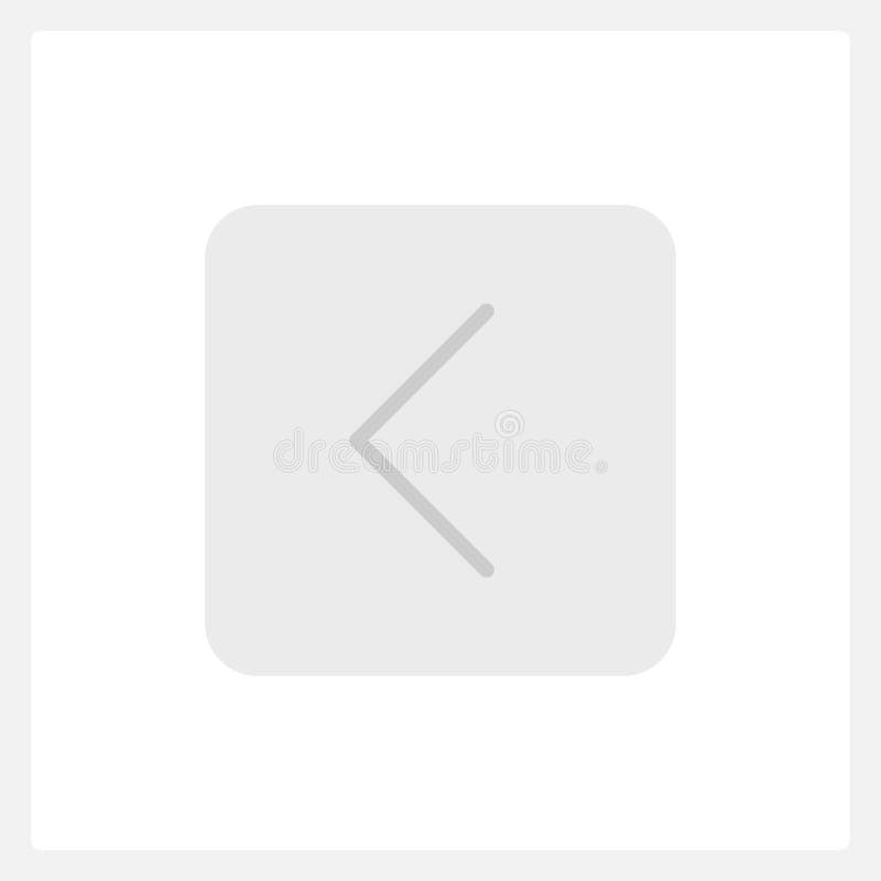 Disabled Left Arrow Button Ui Element Template Stock Vector