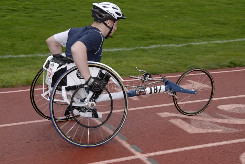 Disabled Athletes Compete in a Bike Race Editorial Stock Photo - Image ...