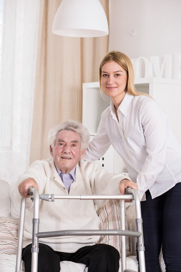 Assisted walking stock photo. Image of senior, limping - 7774444