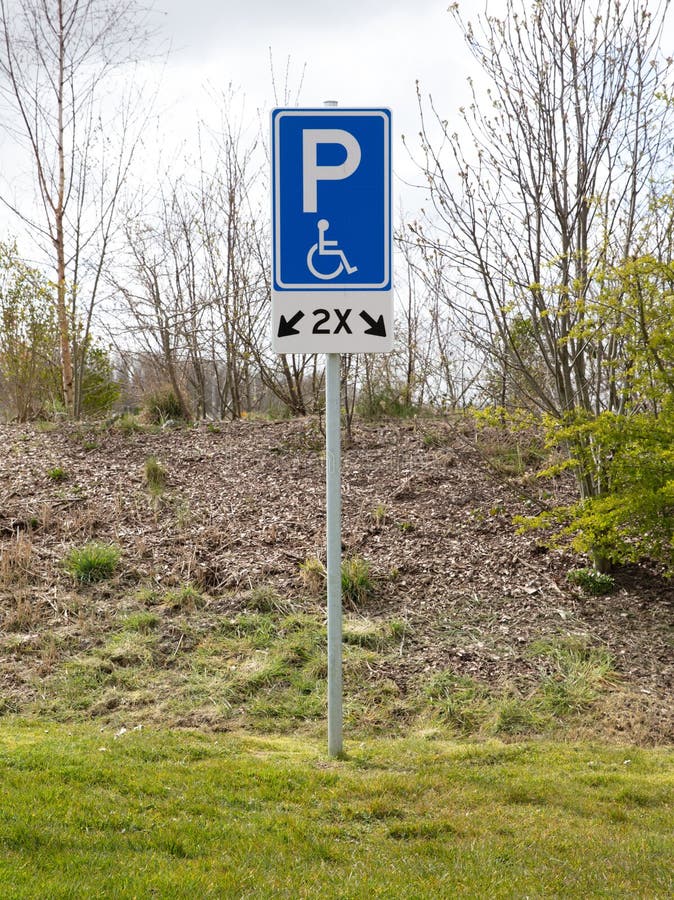 Disabled parking bay sign stock image. Image of disable - 177673797