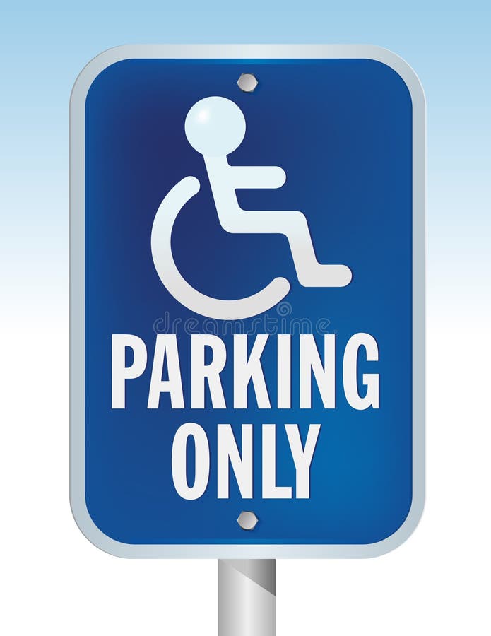 Disabled Parking Sign Picture. Image: 9753587