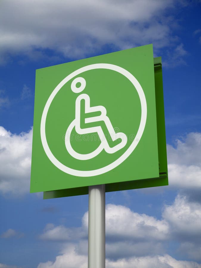 Disabled Parking Space Sign Stock Image - Image of access, disabled ...