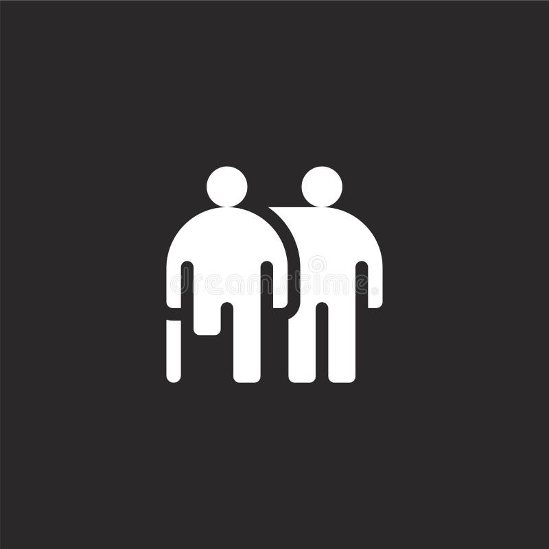 Disabled People Icon. Filled Disabled People Icon for Website Design ...