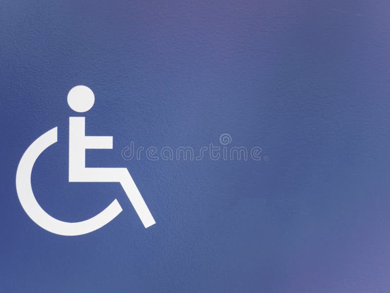 Disabled person sign stock photo. Image of wheel, blue - 24279474
