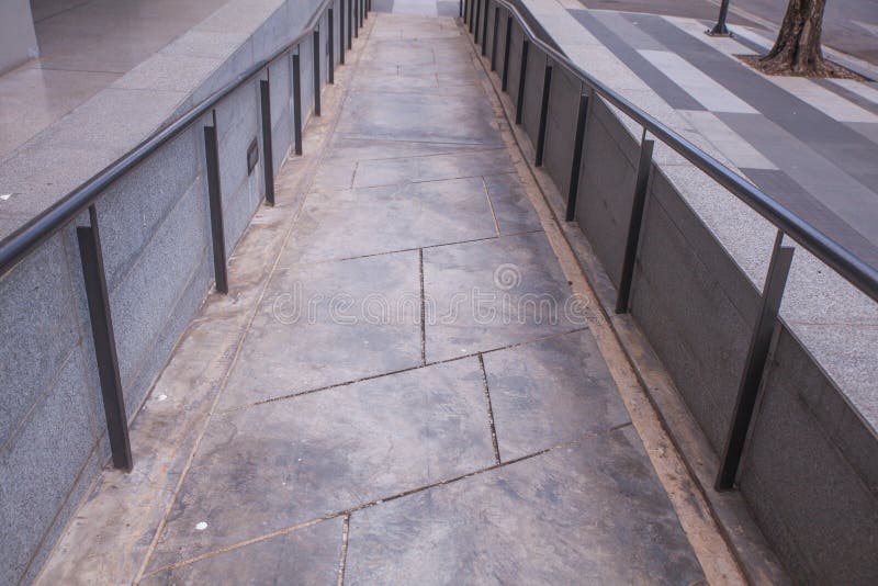 Disabled Ramp Access To Building Stock Photo - Image of disable ...