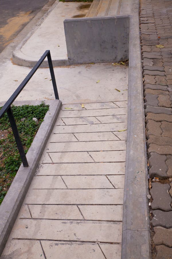 Disabled Ramp Access To Building Stock Photo - Image of cement, health ...