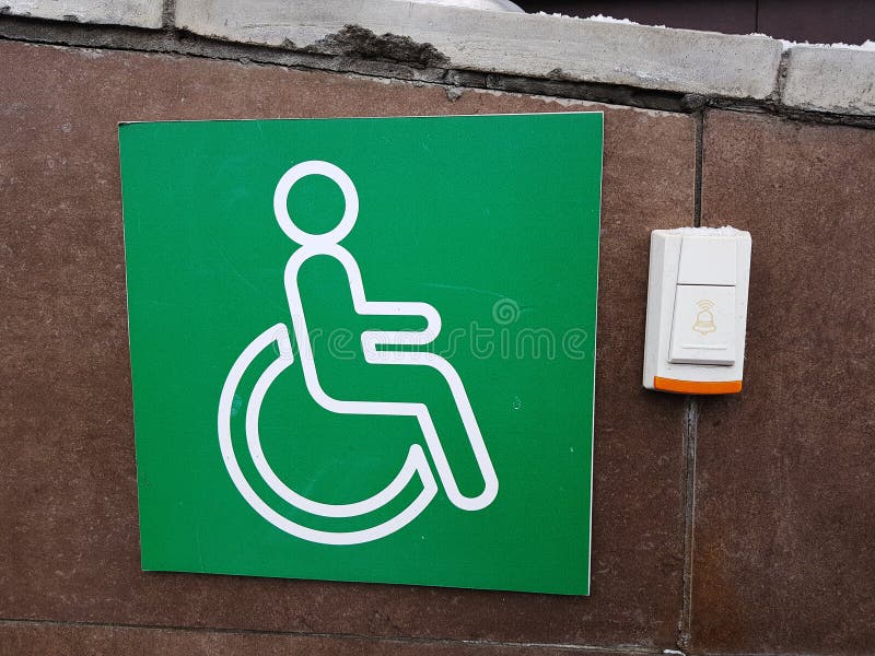 Disabled Ramp - Help Call Button Stock Photo - Image of disability ...