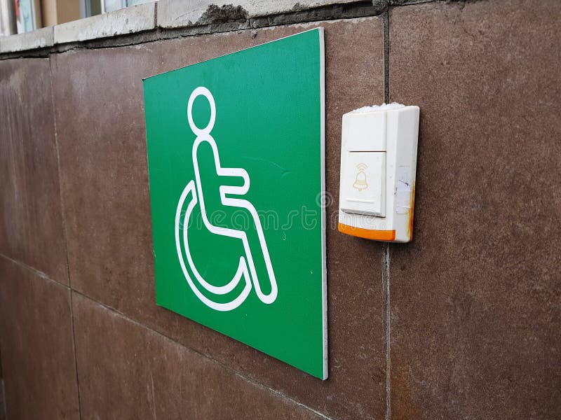 Disabled Ramp - Help Call Button Stock Image - Image of candid, invalid ...