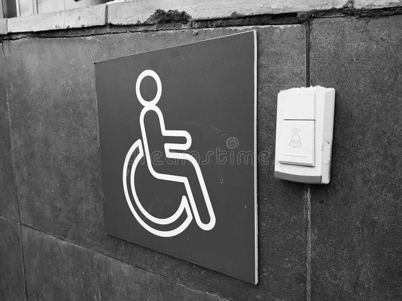 Disabled Ramp - Help Call Button Stock Photo - Image of disability ...