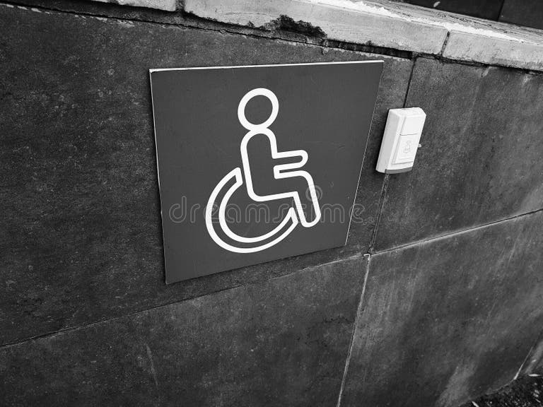Disabled Ramp - Help Call Button Stock Image - Image of ramp, authentic ...