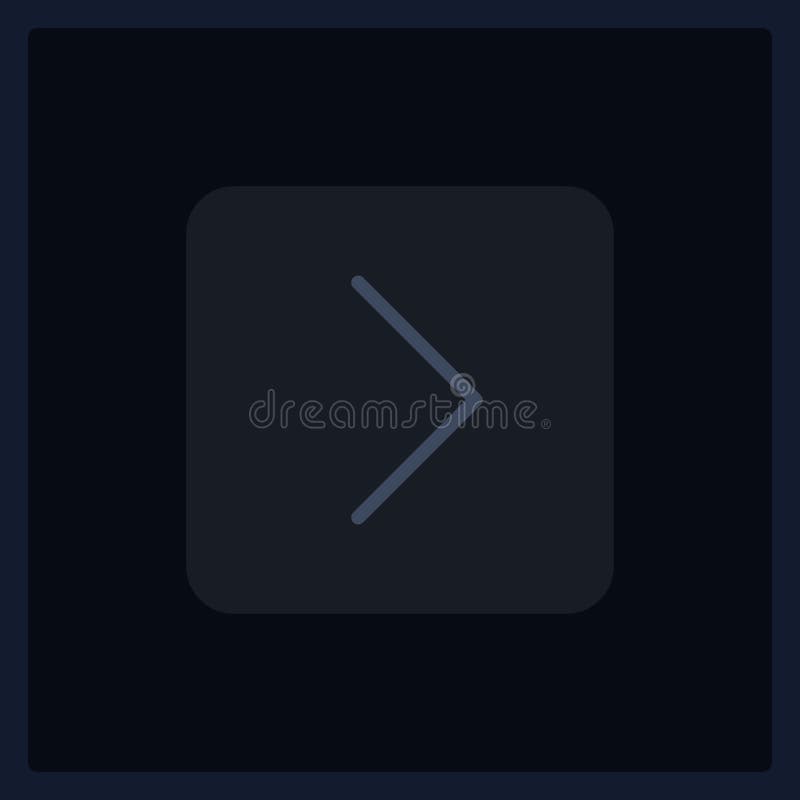 Disabled Right Arrow Button Ui Element Template Stock Vector
