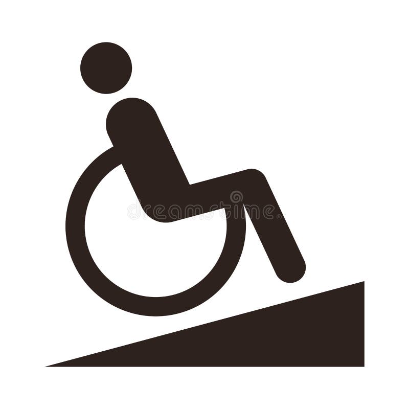 No disabled sign stock vector. Illustration of concept - 128785502