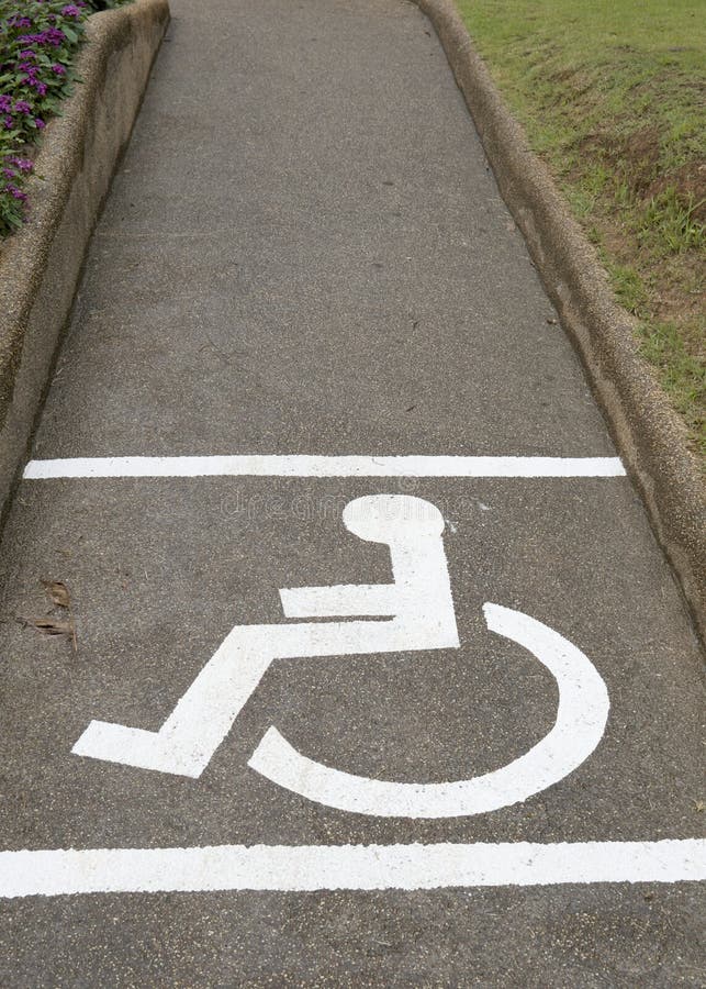 Disabled Pathway stock image. Image of public, sign, path - 25929181