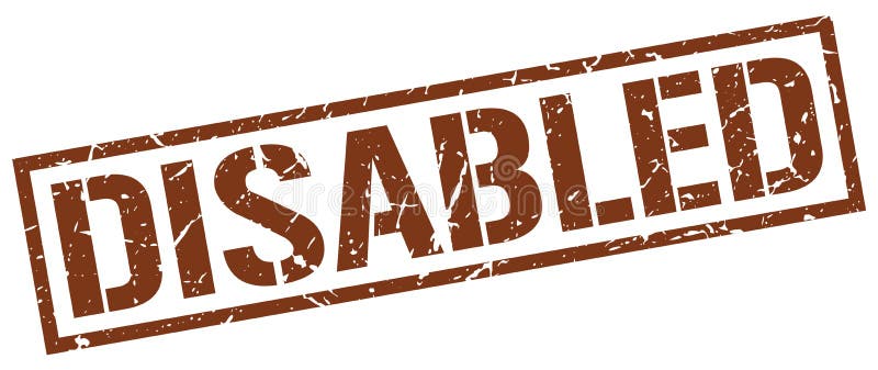 Disabled stamp stock vector. Illustration of sign, vector - 122104941