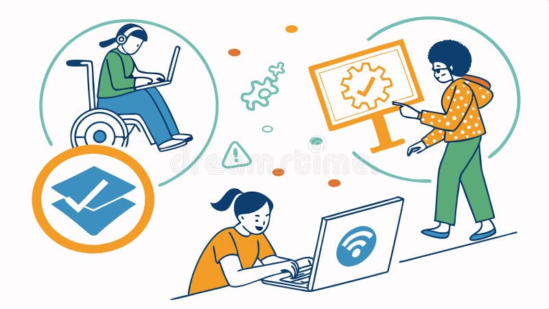 Disabled Student in Class, Inclusive Education and Accessibility Vector ...