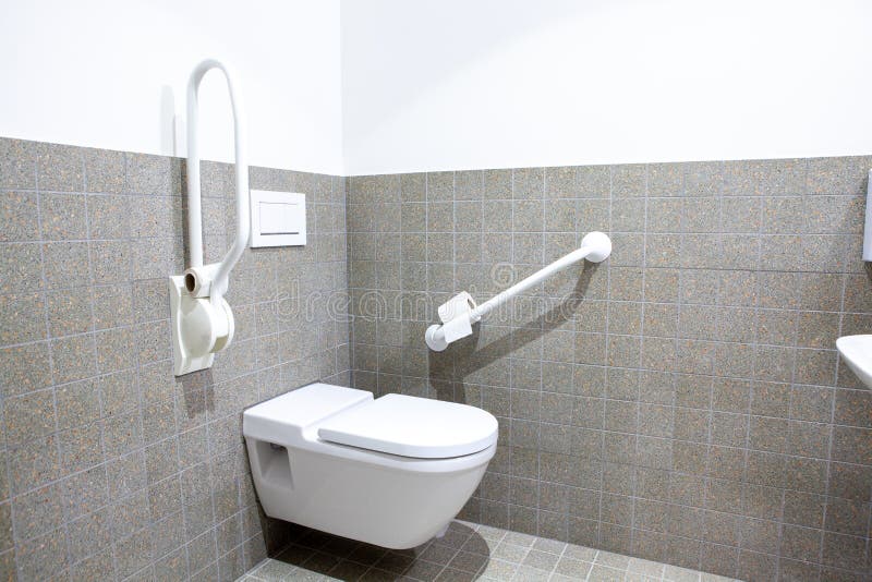 An disabled toilet stock image. Image of style, modern - 233579833