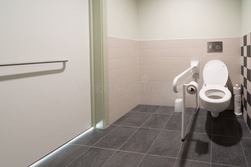 An disabled toilet stock photo. Image of tiles, bathroom - 66988898