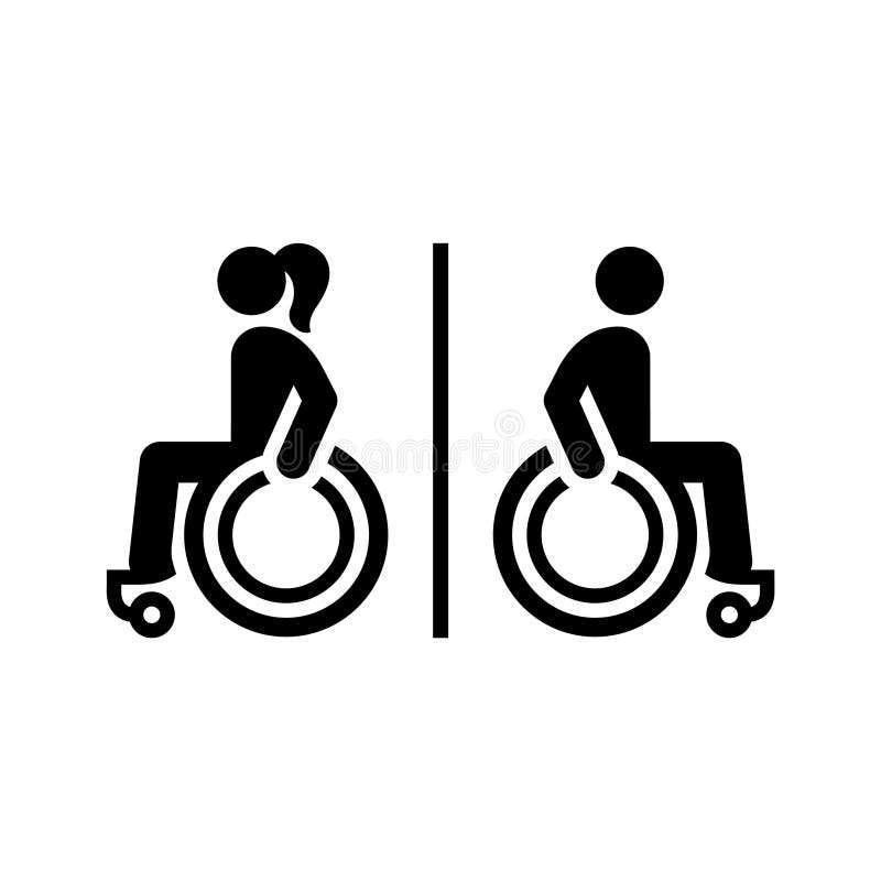 Disabled Toilet Sign, Wc Icon in Simple Style Stock Vector ... Disabled Toilet Sign, Wc Icon in Simple Style Stock Vector ...