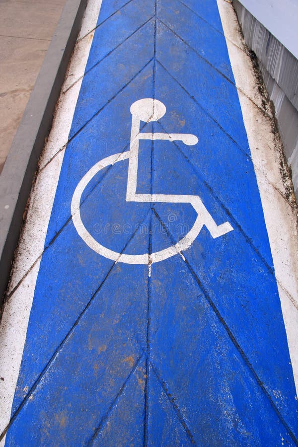 Disabled way stock image. Image of public, road, pattern - 102116493