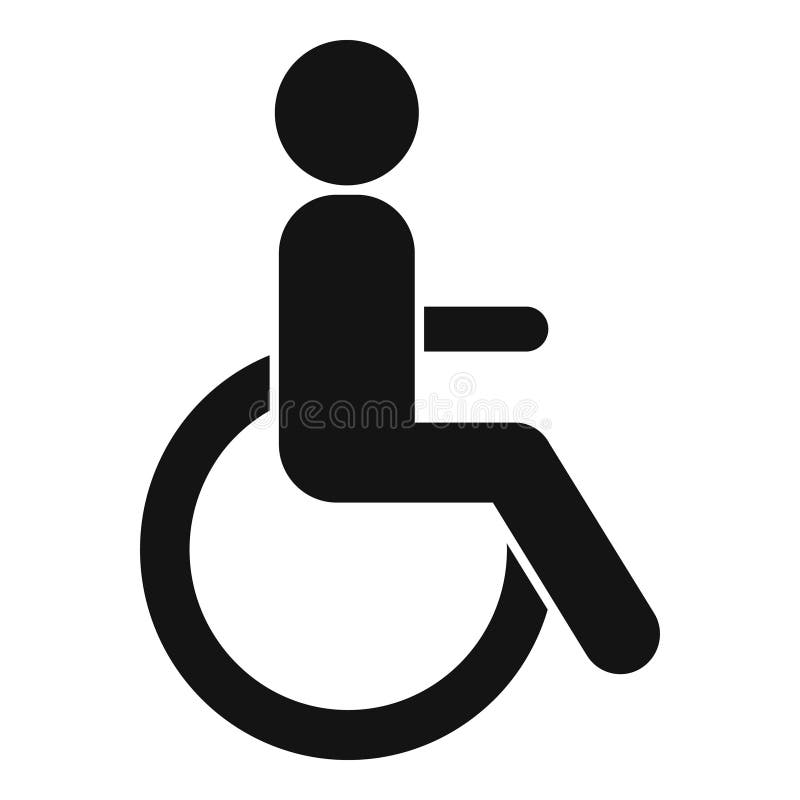 Disabled Wc Icon Simple Vector. Toilet Restroom Stock Vector ...