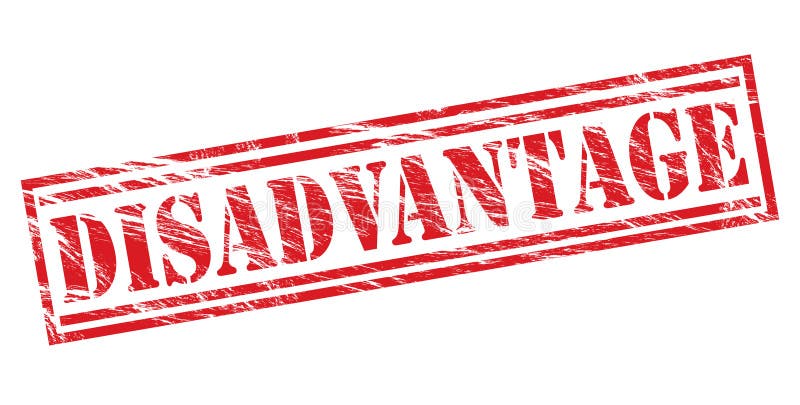 Disadvantage red stamp stock illustration. Illustration of stamp ...