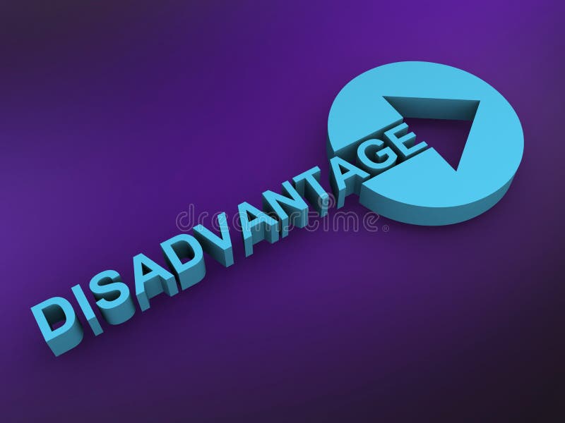 Disadvantage Word on Purple Stock Illustration - Illustration of brand ...