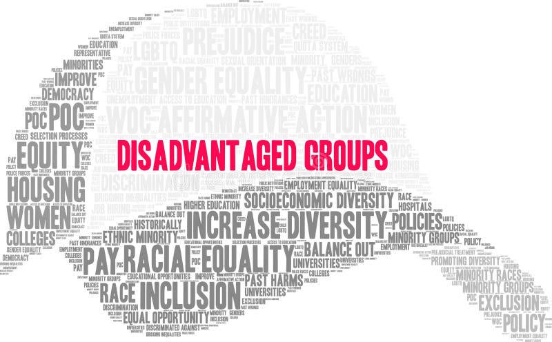 Disadvantaged Groups Word Cloud Stock Vector - Illustration of ...