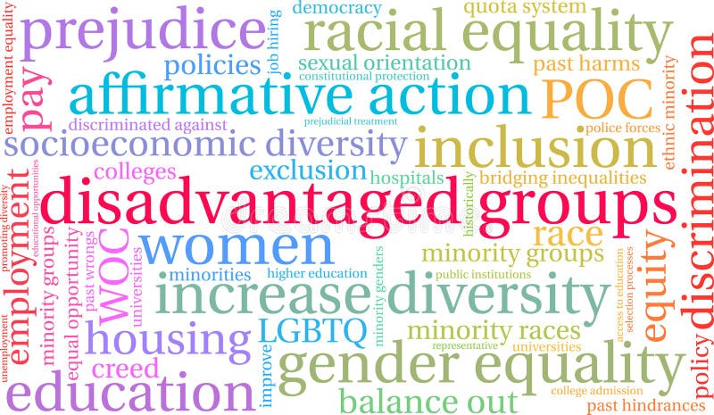 Aid To Disadvantaged Groups Abstract Concept Vector Illustration. Stock ...