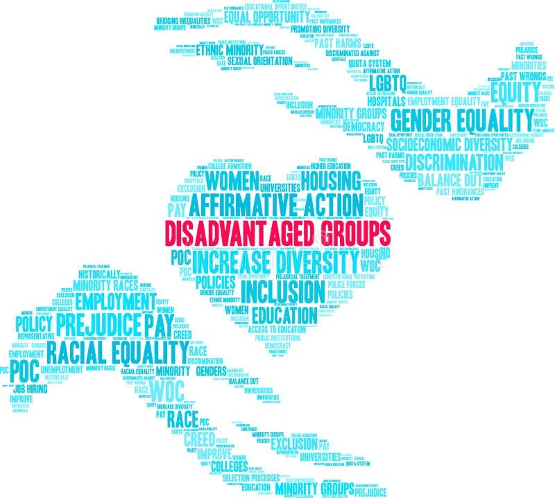 Disadvantaged Groups Word Cloud Stock Vector - Illustration of ...