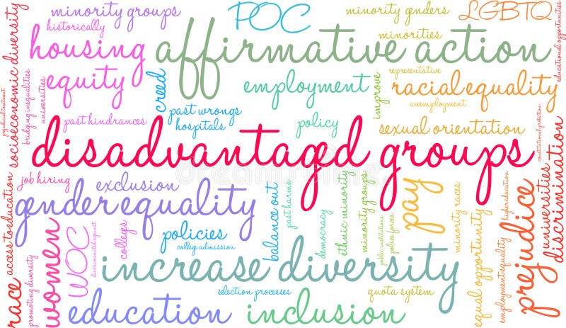 Aid To Disadvantaged Groups Abstract Concept Vector Illustration. Stock ...