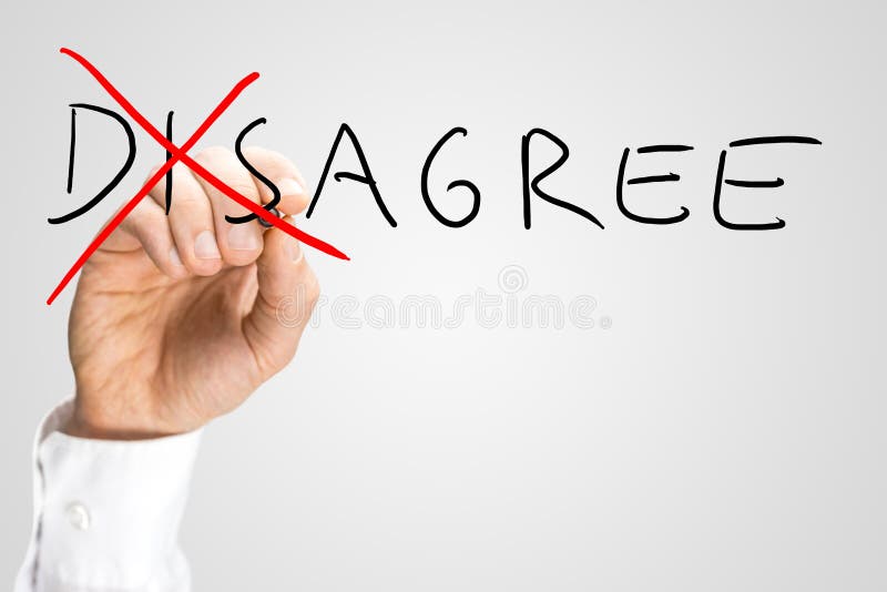 Disagree versus Agree stock photo. Image of clash, condemn - 39792792