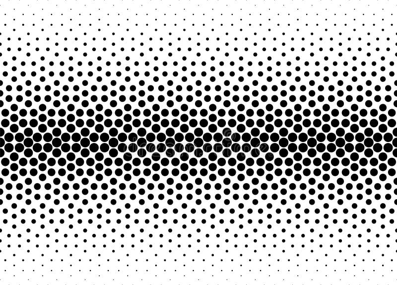 Disappearing Circles. Seamless Pattern in One Direction Stock Vector ...