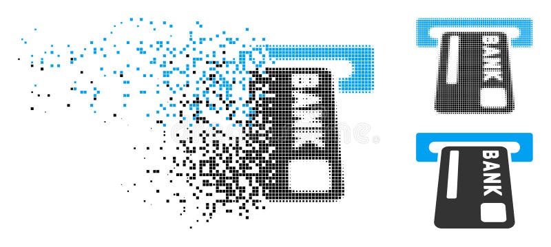 Disappearing Dot Halftone ATM Terminal Icon Stock Vector - Illustration ... Disappearing Dot Halftone ATM Terminal Icon Stock Vector - Illustration ...