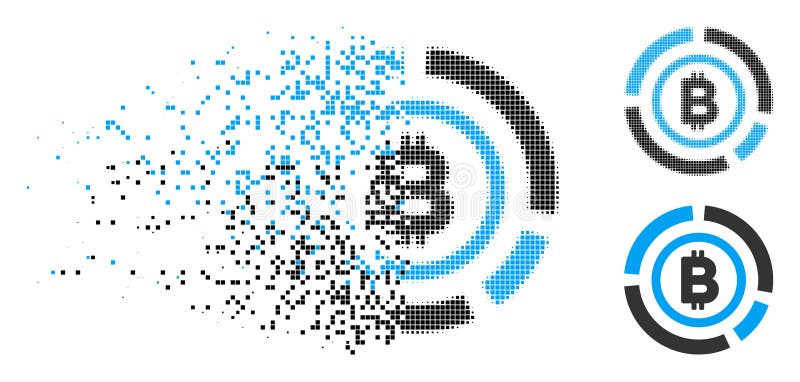 Disappearing Dot Halftone Bitcoin Circle Diagram Icon Stock Vector ... Disappearing Dot Halftone Bitcoin Circle Diagram Icon Stock Vector ...