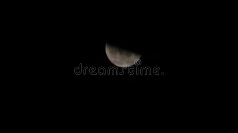 Disappearing Moon stock footage. Video of white, balck - 254154034