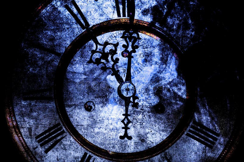 Disappearing old clock stock photo. Image of classic - 134627348