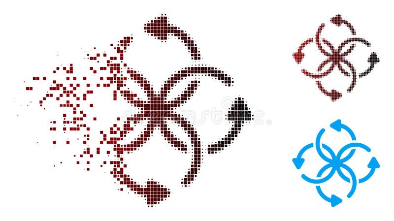 Disappearing Pixel Halftone Broken Chain Link Icon Stock Vector ... Disappearing Pixel Halftone Broken Chain Link Icon Stock Vector ...