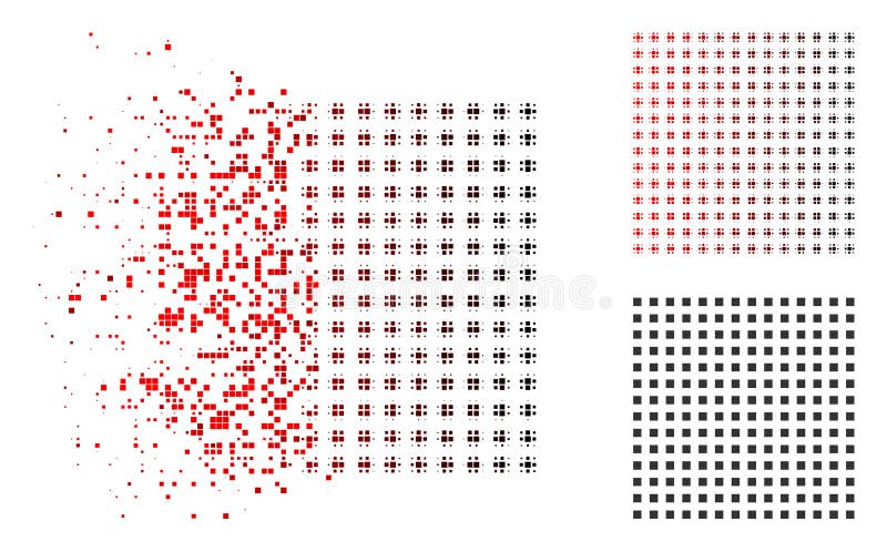 Regular Square Dots Vector Icon Stock Vector - Illustration of ...