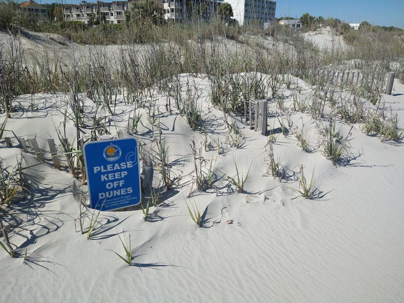 Disappearing Sand Dunes Myrtle Beach Editorial Photography - Image of ...